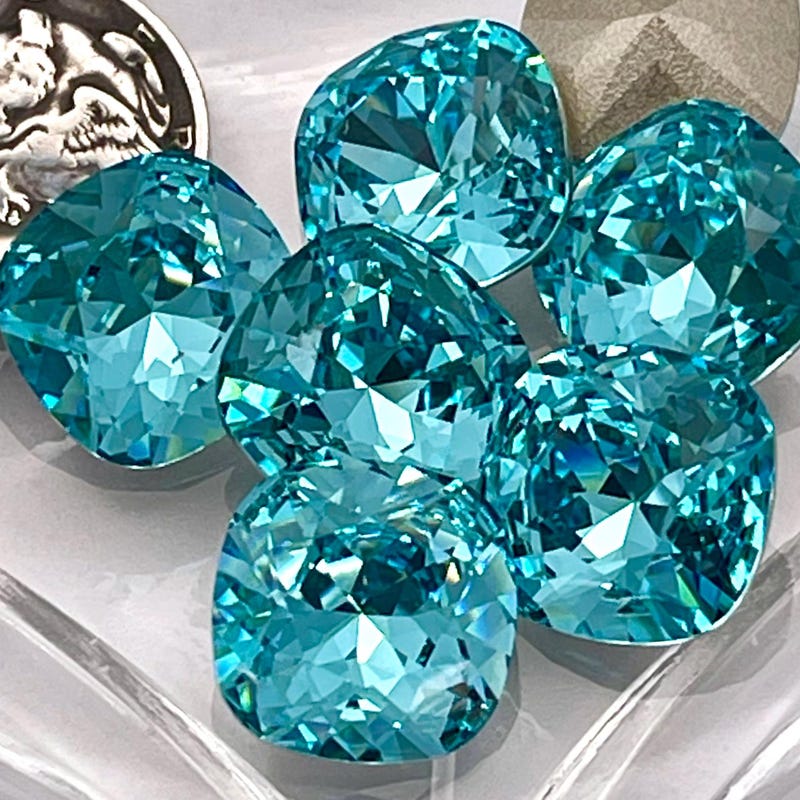 12mm Square Faceted Beads - Etsy