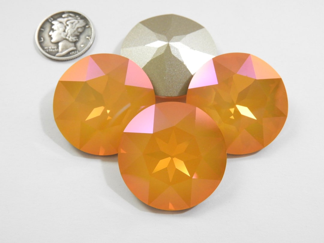 Mango Tango F (27mm) Swarovski 1201 Dentelle Rivoli Stones - Etsy