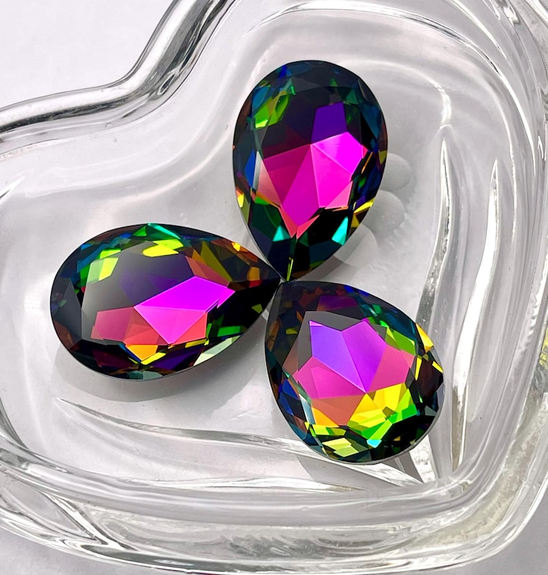 Vitrail Medium F Swarovski Art 4327 (30x20mm) Teardrop Stones - Etsy