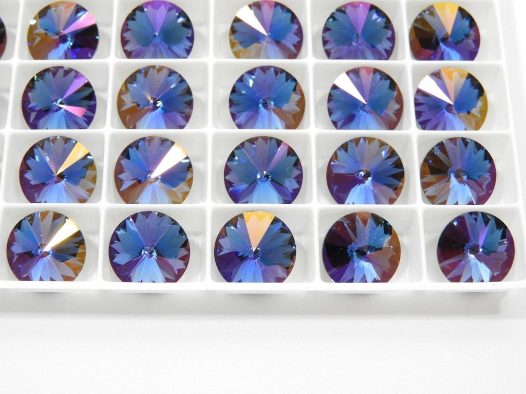 Mystic Shade F (12mm or 14mm) Swarovski 1122 Rivoli Stones - Etsy