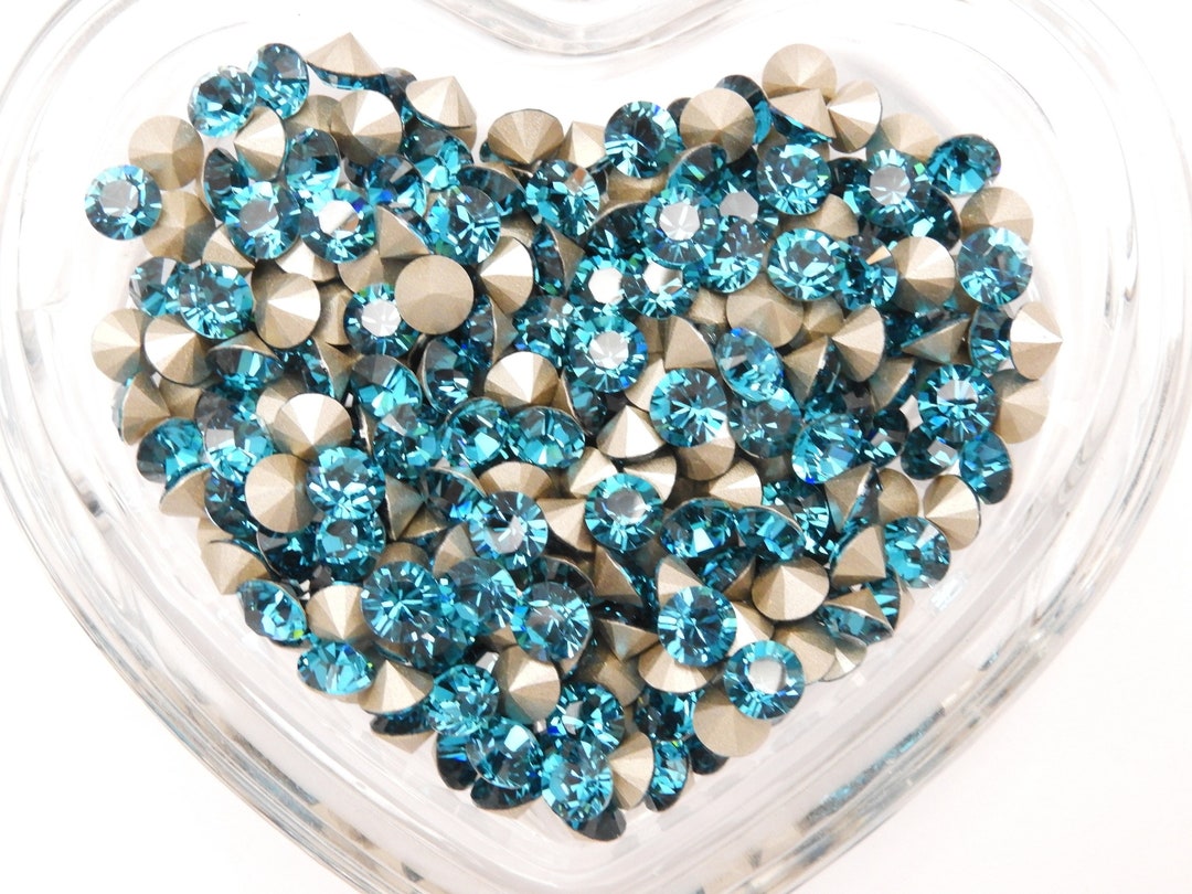 Blue Zircon F 29ss-6mm Swarovski Chatons 1028 Xilion Rhinestones - Etsy