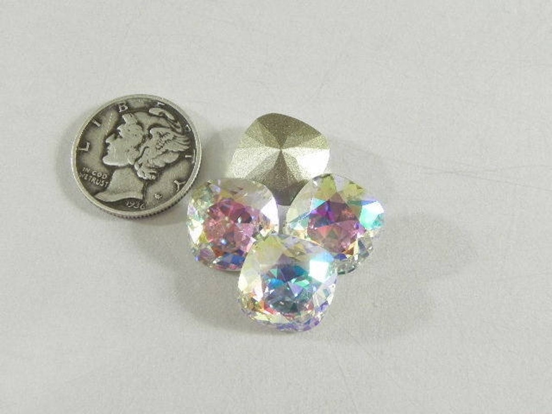 Crystal Tears of Isis F (12mm or 18mm) Swarovski 4470 Cushion Cut ...