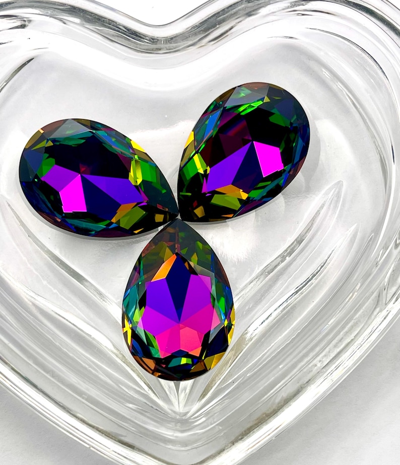 Vitrail Medium F Swarovski Art 4327 (30x20mm) Teardrop Stones - Etsy