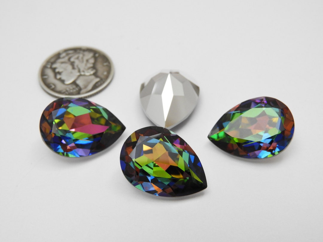Watermelon UNF (18x13mm) Swarovski Art 4320 Pear Shape Fancy Stones - Etsy