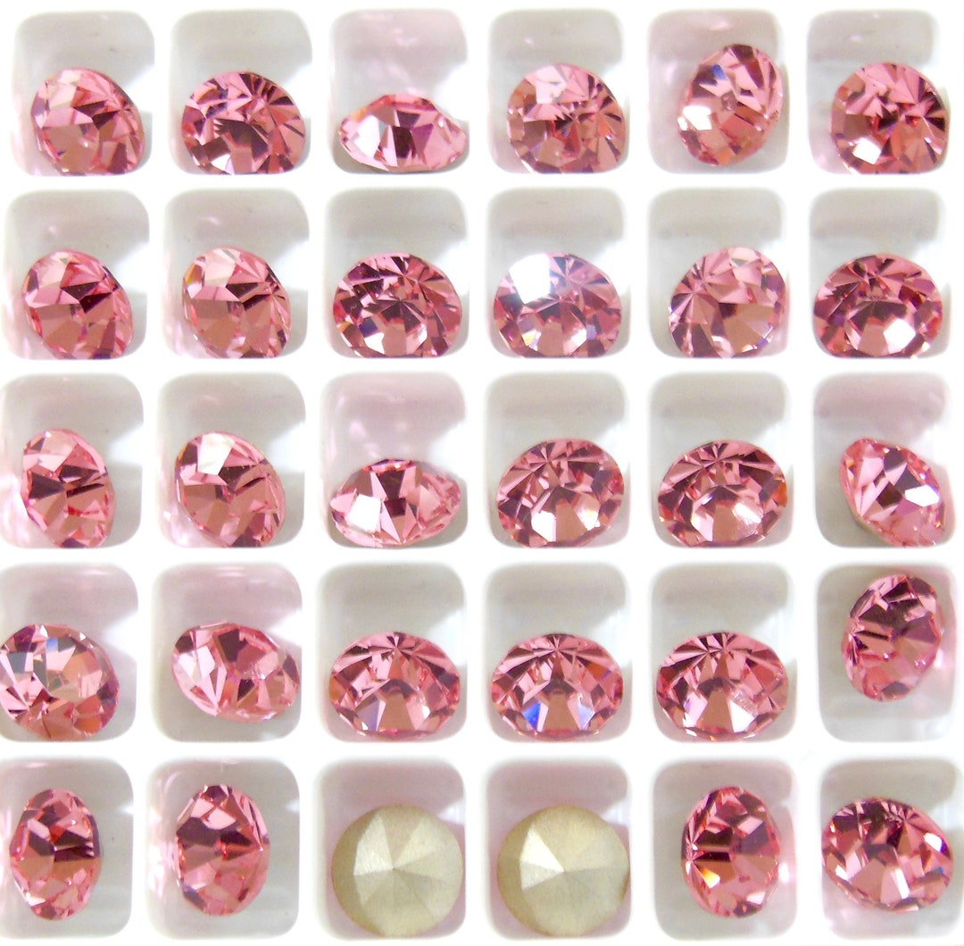 Light Rose F (39ss or 47ss) Preciosa Maxima Chaton Rhinestones - Etsy