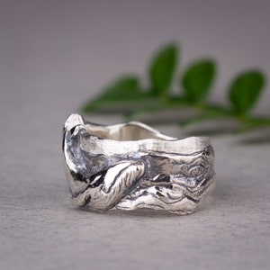 Whale Ring Sterling Silver, Sea Animal Ring, Ocean Ring, Humpback Whale ...