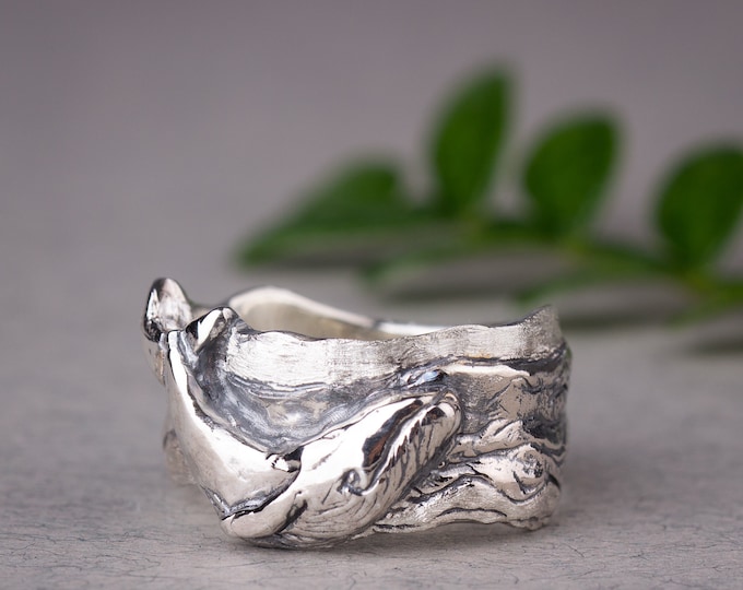 Whale Ring Sterling Silver, Sea Animal Ring, Ocean Gold Ring, Humpback ...