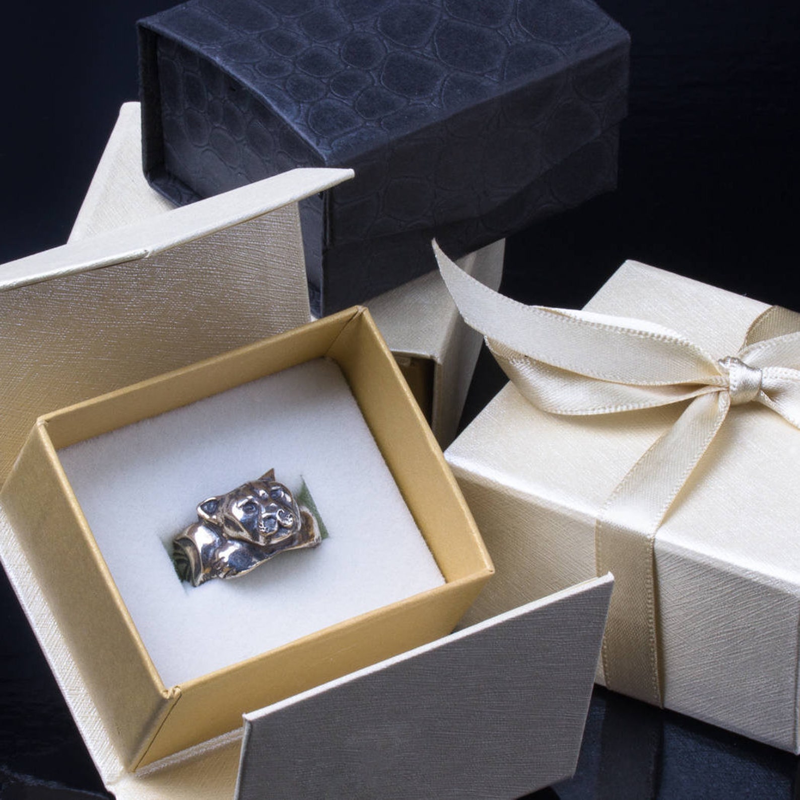 Cougar Ring Animal Sterling Silver Ring Totem Animal Ring - Etsy