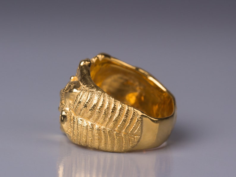 Ancient 14k Gold Ring Etruscan Inspired Jewelry Solid Gold | Etsy