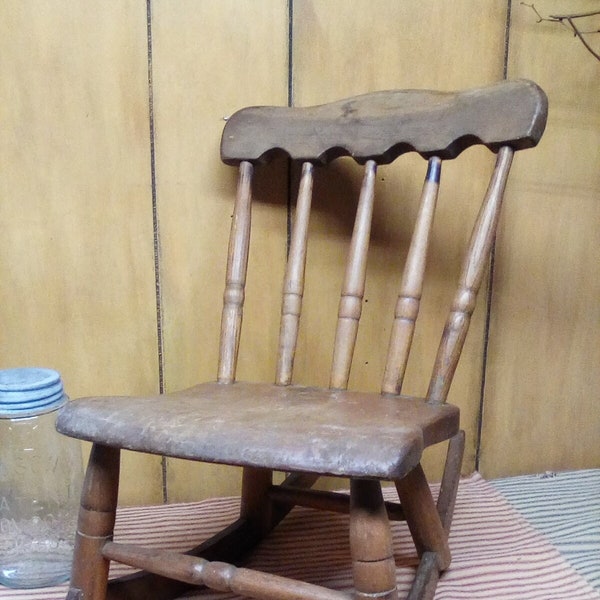Antique Rocking Chair - Etsy