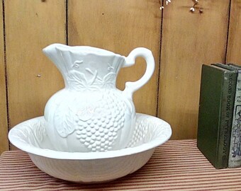 Antique Pitcher and Basin | Etsy