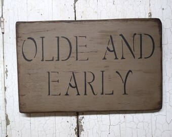 Primitive Wood Sign - Etsy