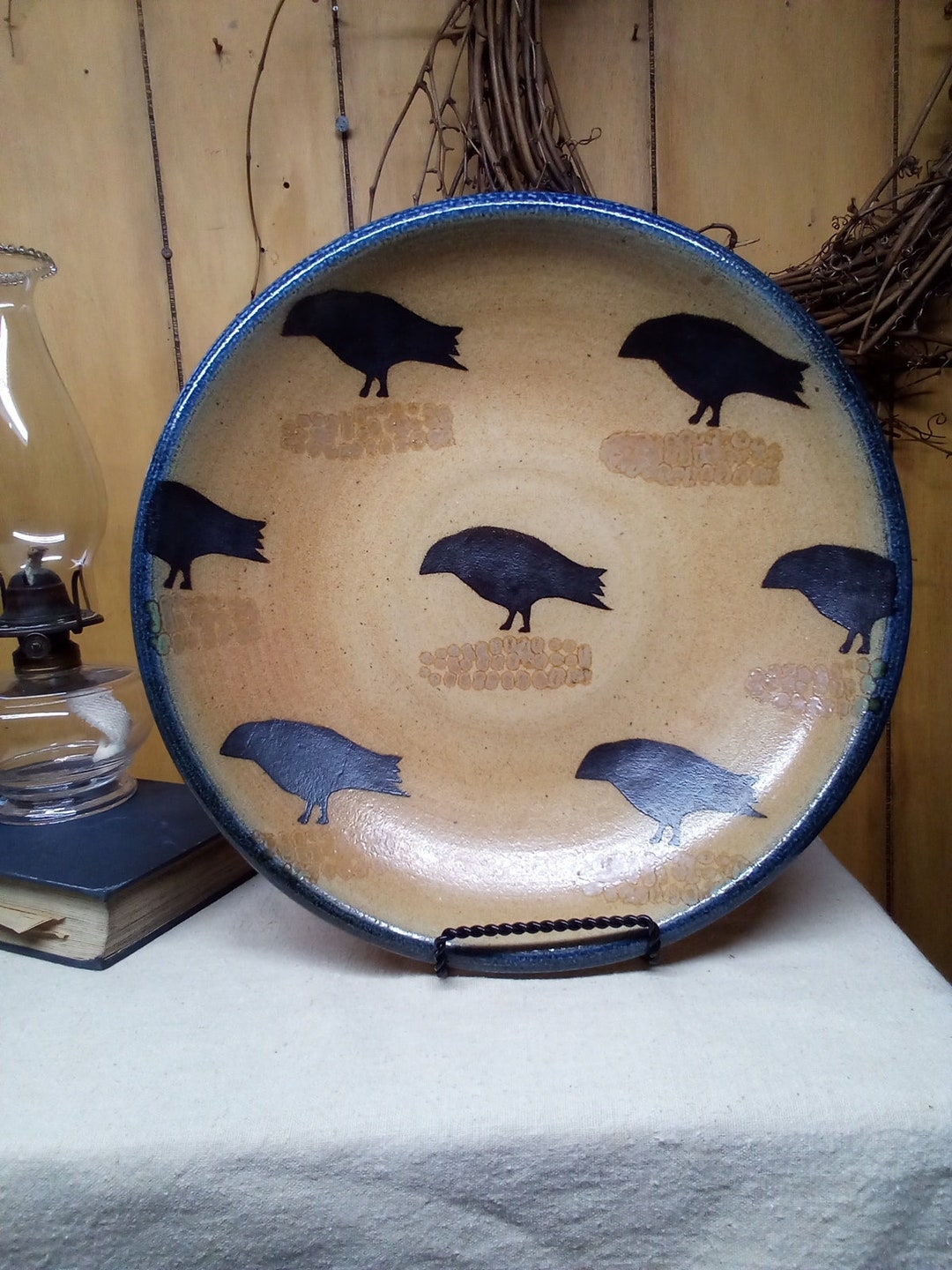 Bowl / HOLY CROW A Large Salt Glaze Bowl by Monroe Salt Works Monroe ...