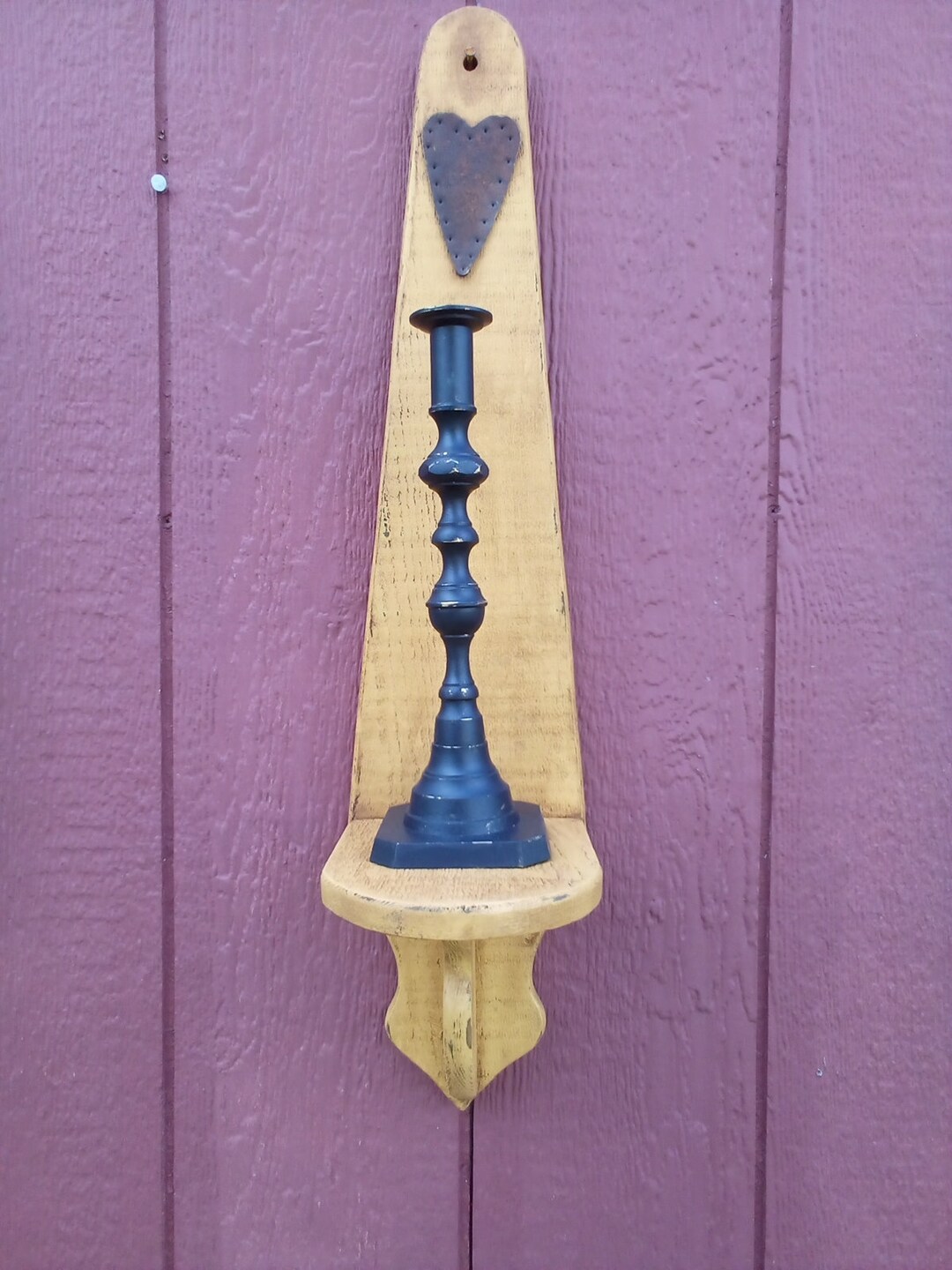 Sconce / Primitive Wood Sconce /rustic Wall Sconce From Reclaimed Wood ...
