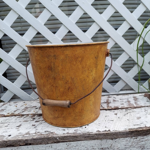 Galvanized Bucket - Etsy