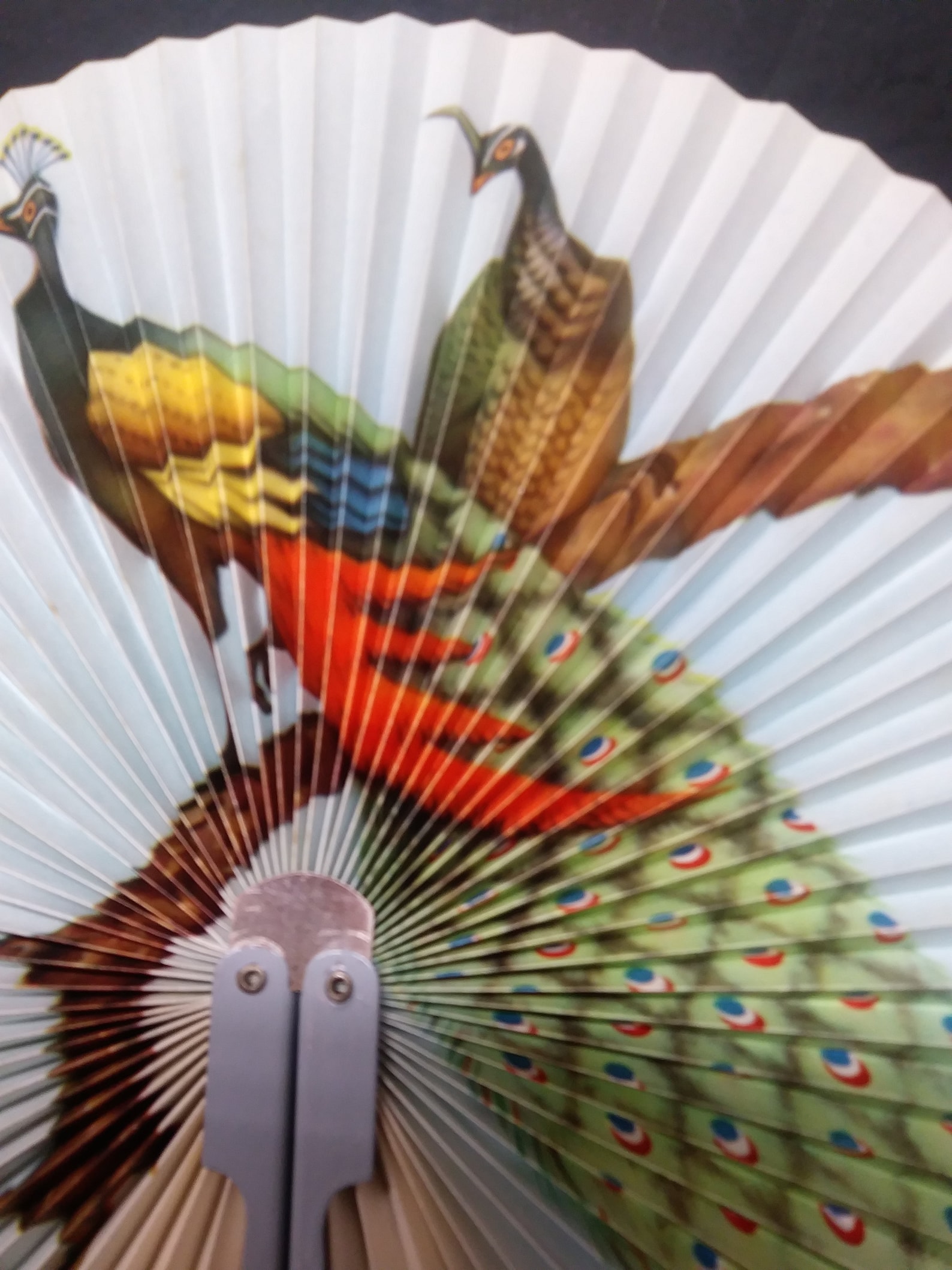 Fan / Handheld Paper Folding Fan / Vintage Folding Paper | Etsy