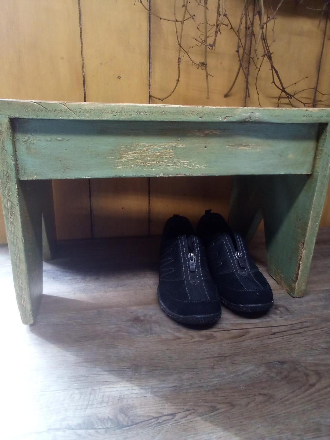 Bench /vintage-antique Bench / Farmhouse Country Bench-step Stool ...
