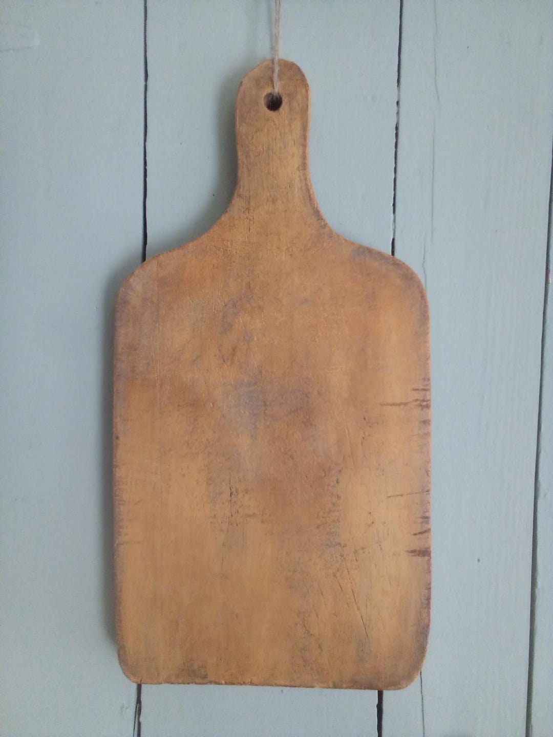 Antique-vintage Cutting Board /vintage Bread Board /painted Mustard ...