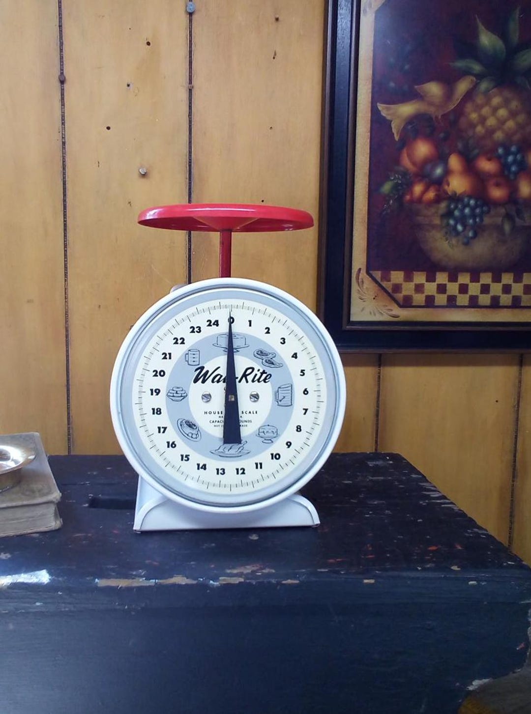 Scale / Vintage White and Red "way-rite" Scale by House of Scale / USA ...