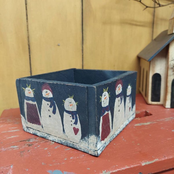 Snowman Box - Etsy