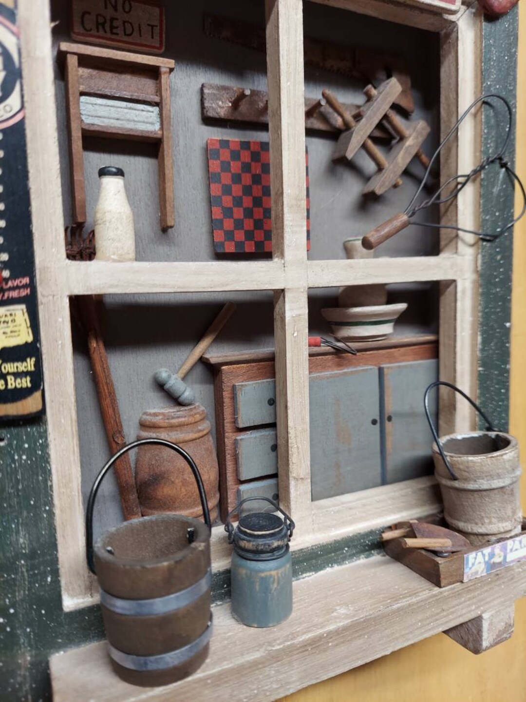 Miniature Shadow Box Antique Shop / Shadow Box Wall Decor / Miniatures ...