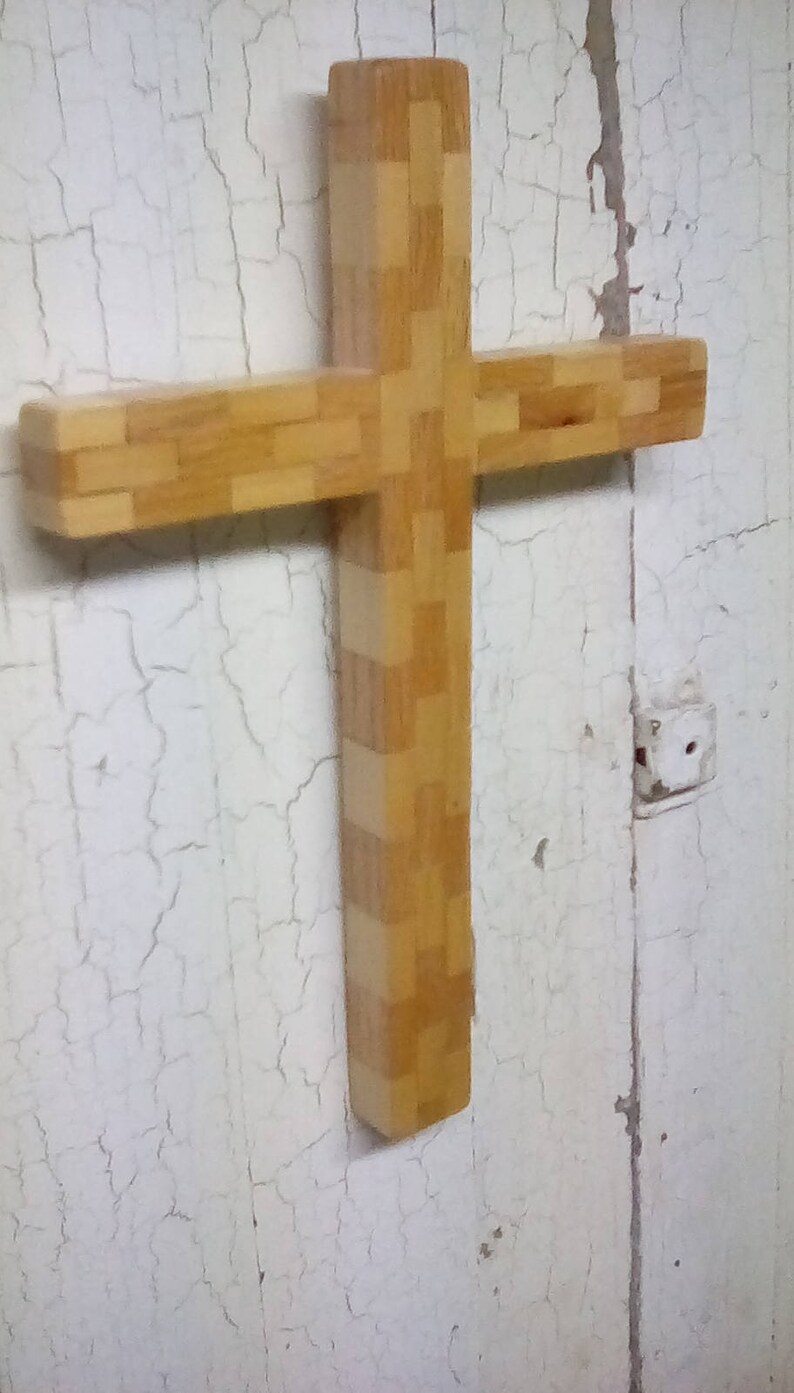 Wood Cross / Handcrafted Wood Cross / Cross Made From Multiple - Etsy