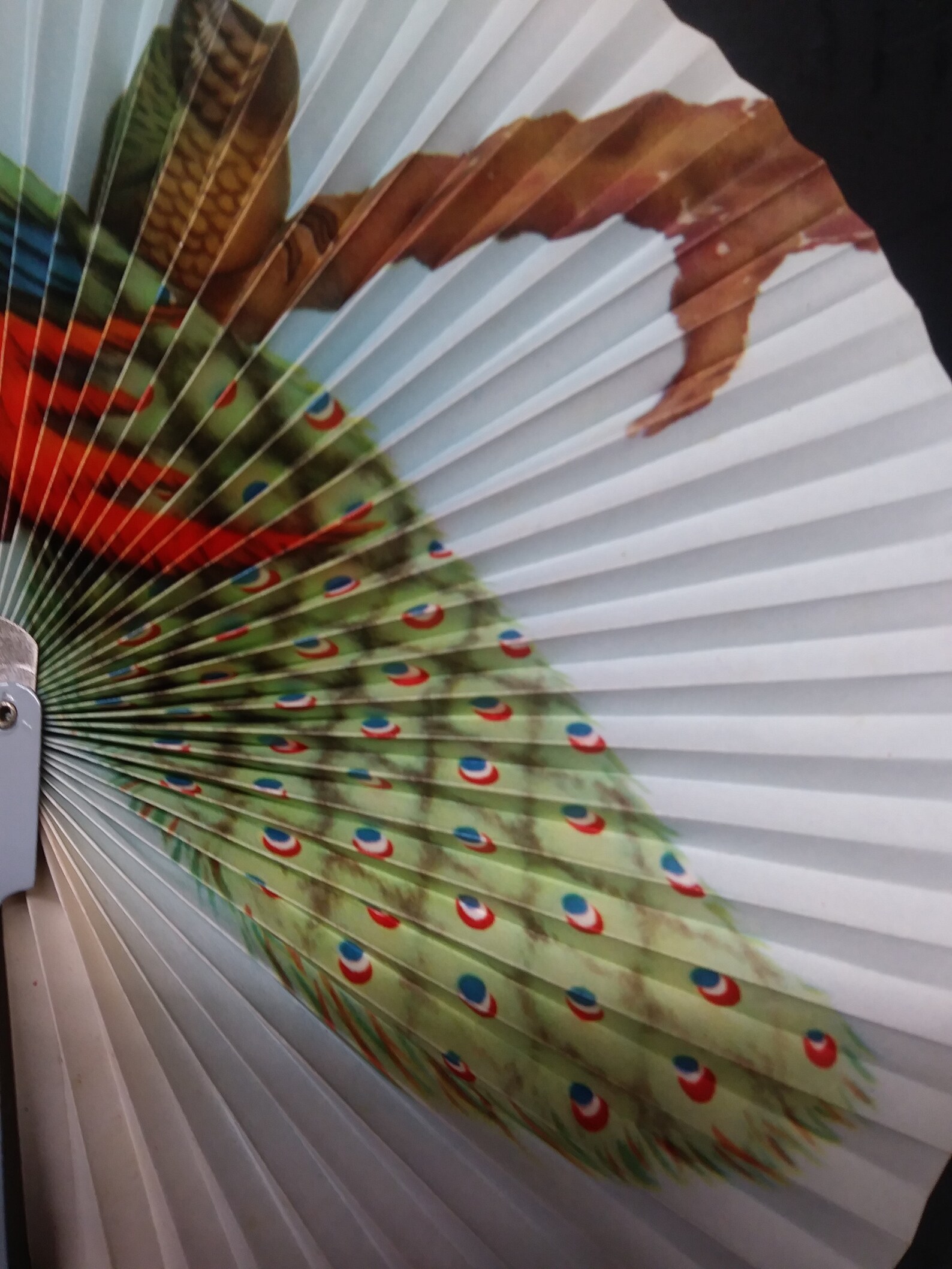 Fan / Handheld Paper Folding Fan / Vintage Folding Paper | Etsy