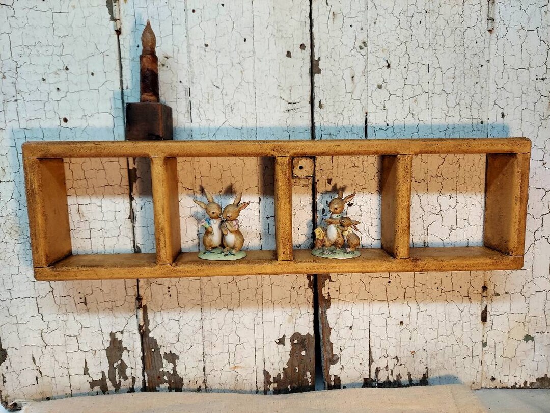 Primitive Decor Display Wall Shelf / Hang Horizontal or Vertical Wall ...