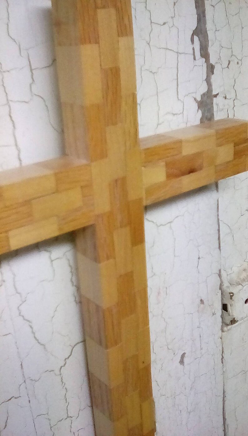 Wood Cross / Handcrafted Wood Cross / Cross Made From Multiple - Etsy