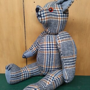 Teddy Bear/ Houndstooth Plaid Teddy Bear / Handmade Teddy Bear ...