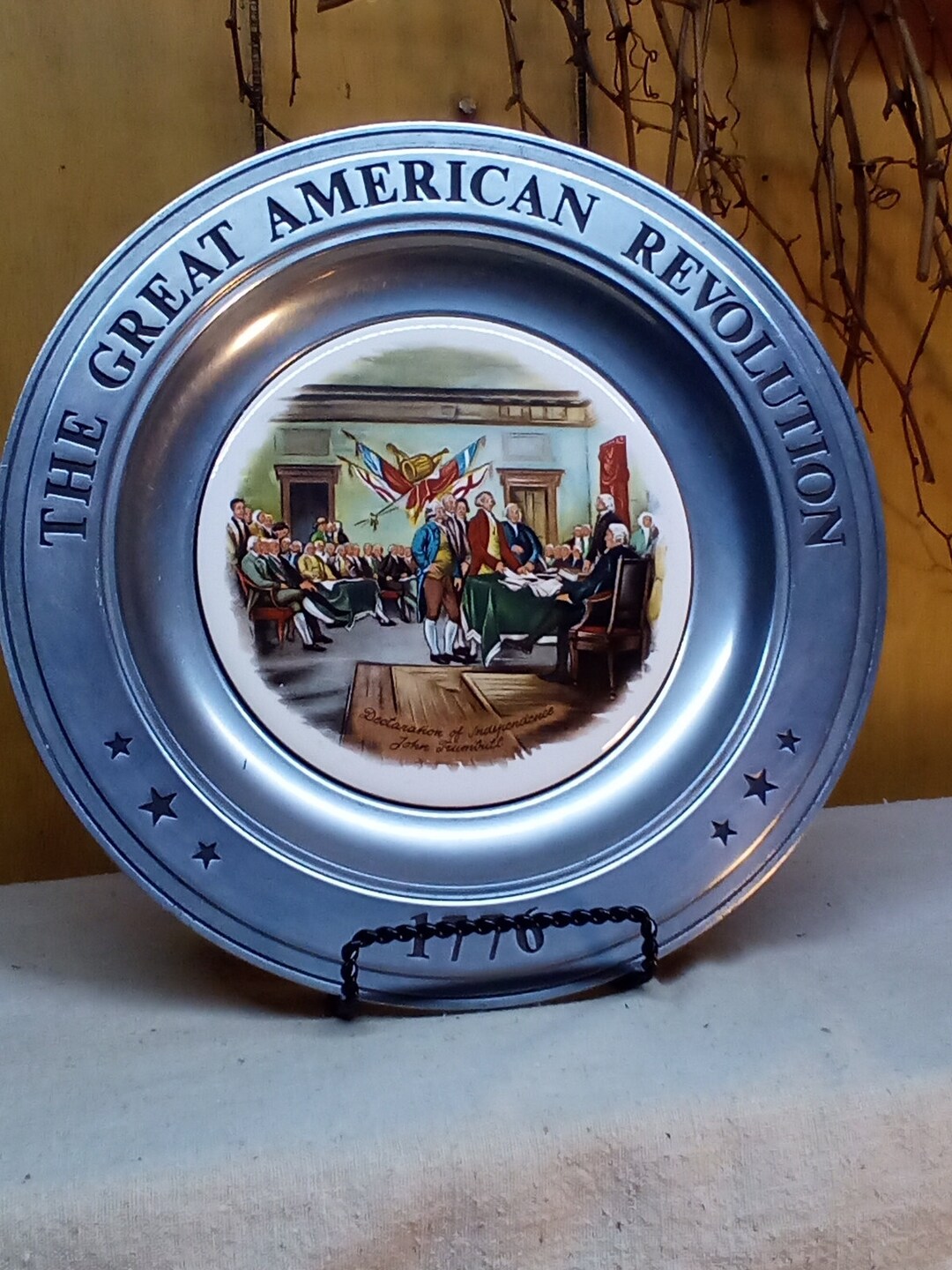 Pewter Plate /declaration of Independence /the Great American ...