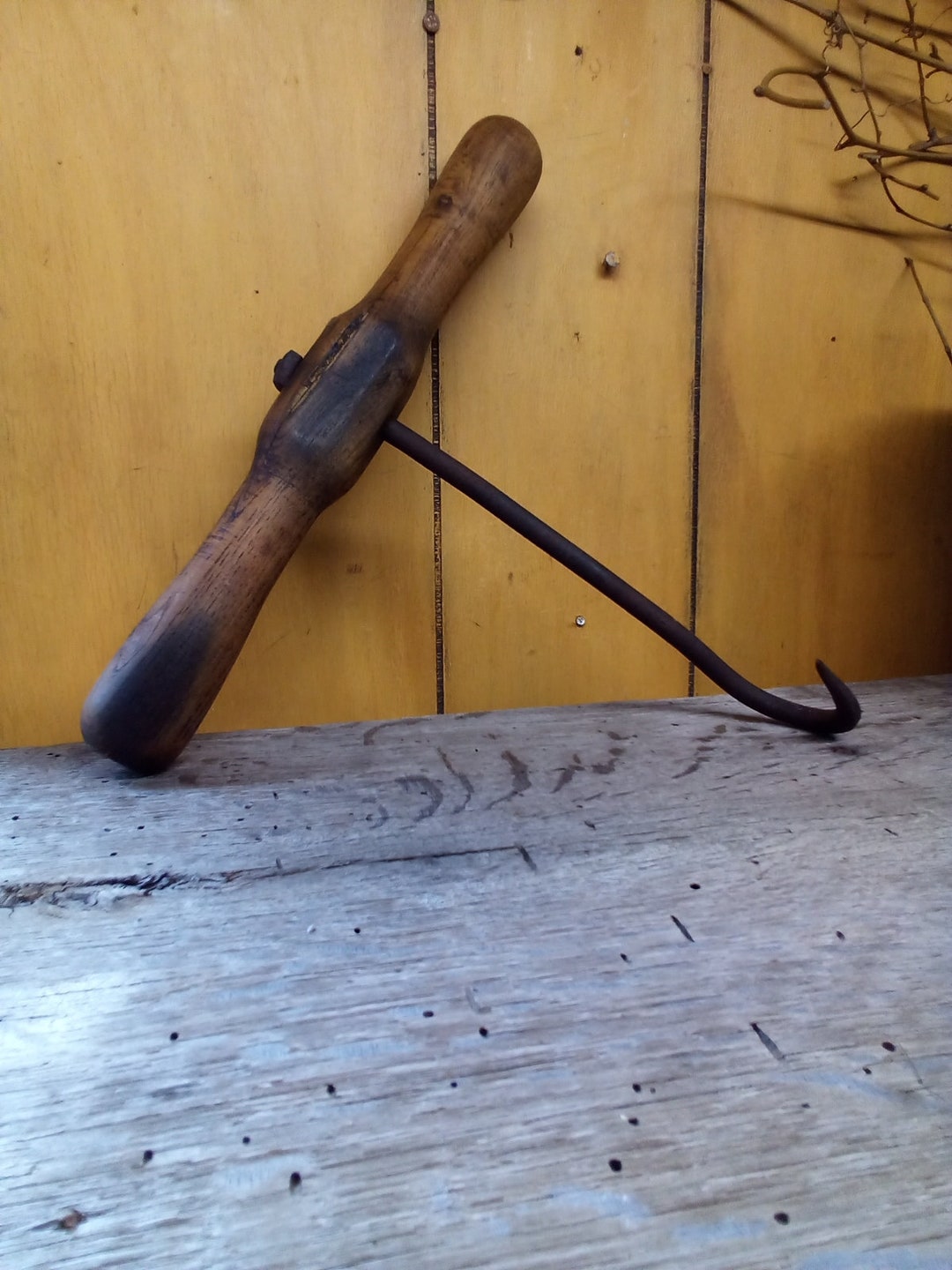 Farm Tool / Antique Hay Hook / Farmhouse Decor Hay Hook / Primitive ...