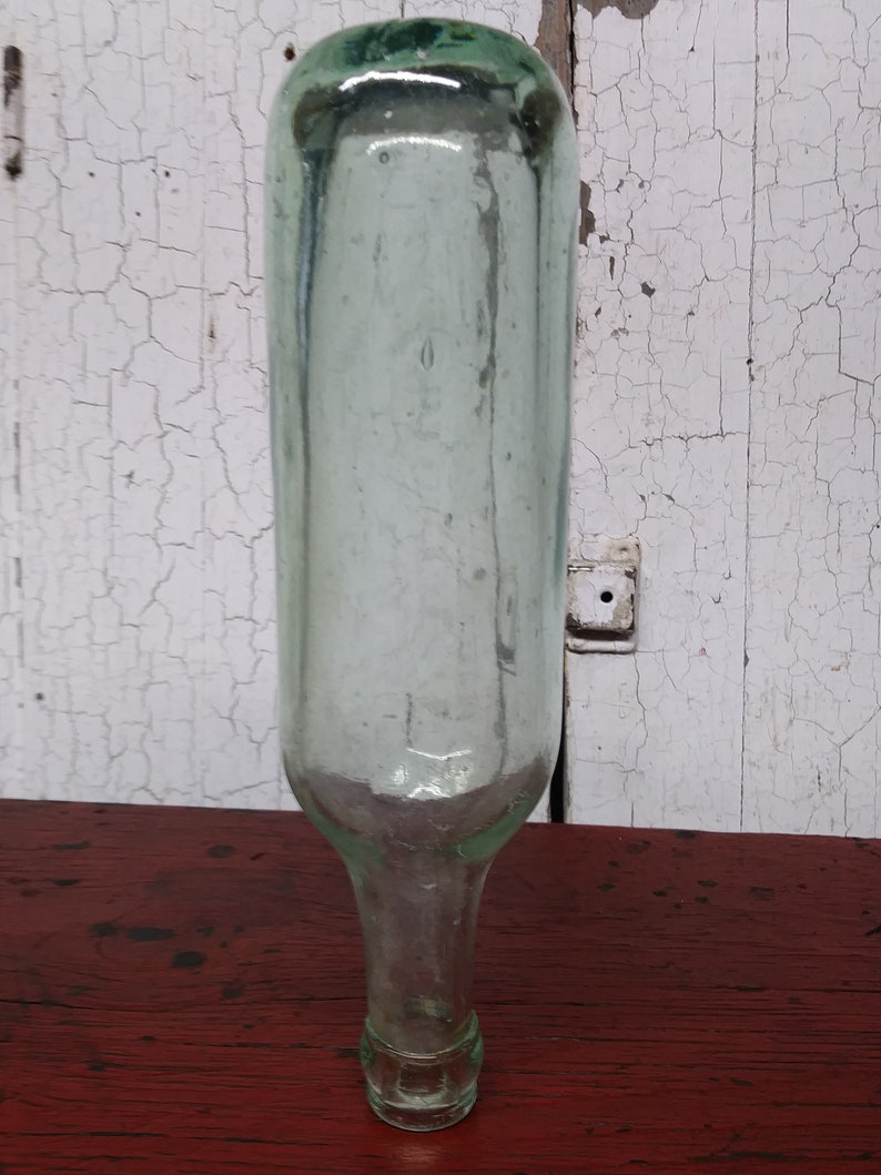 Antique Bottles / Torpedo Bottle / Green Tint Antique Torpedo | Etsy