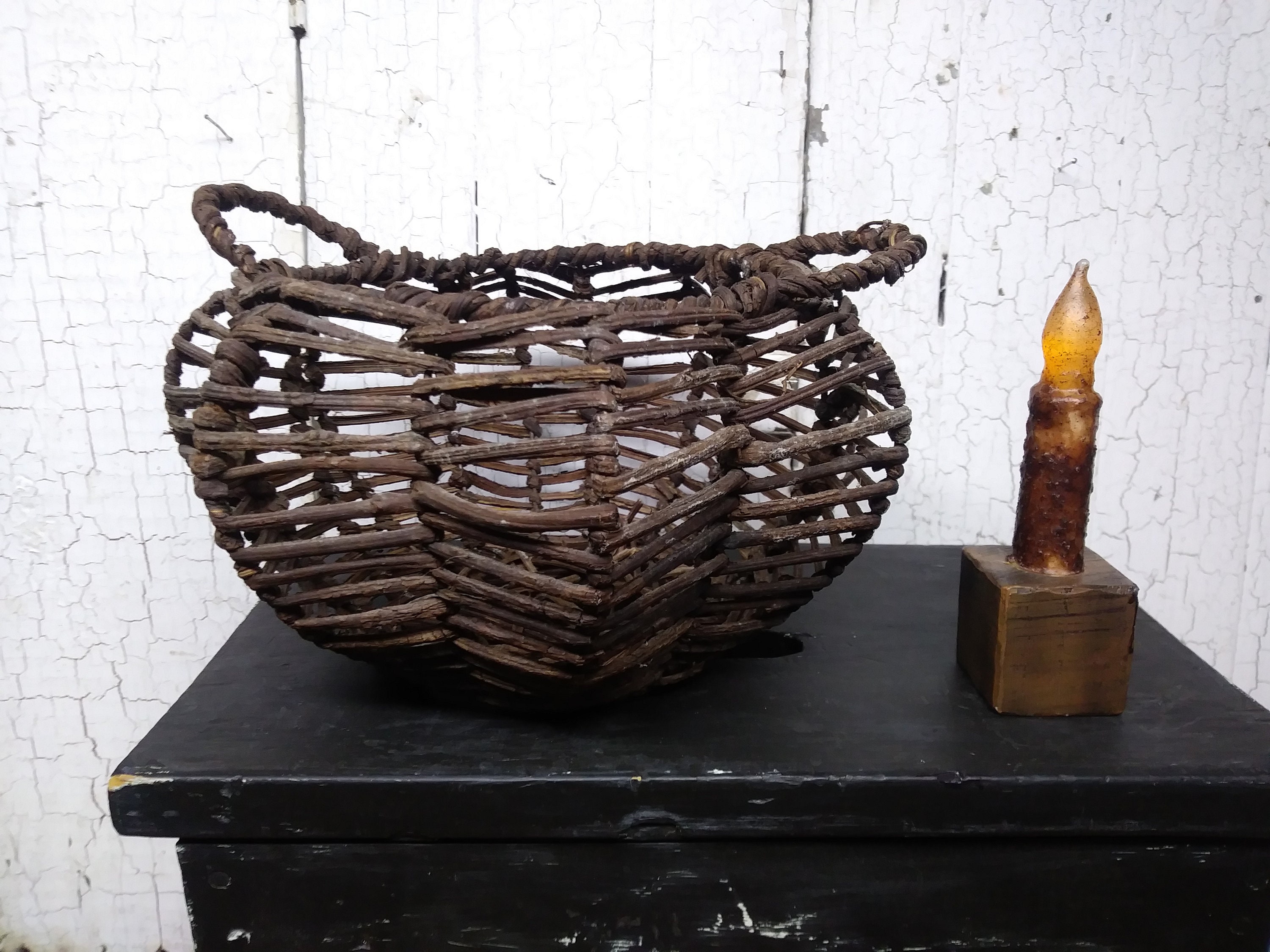 Rib Melon Basket / Handmade Vine Rib Basket /melon Basket - Etsy