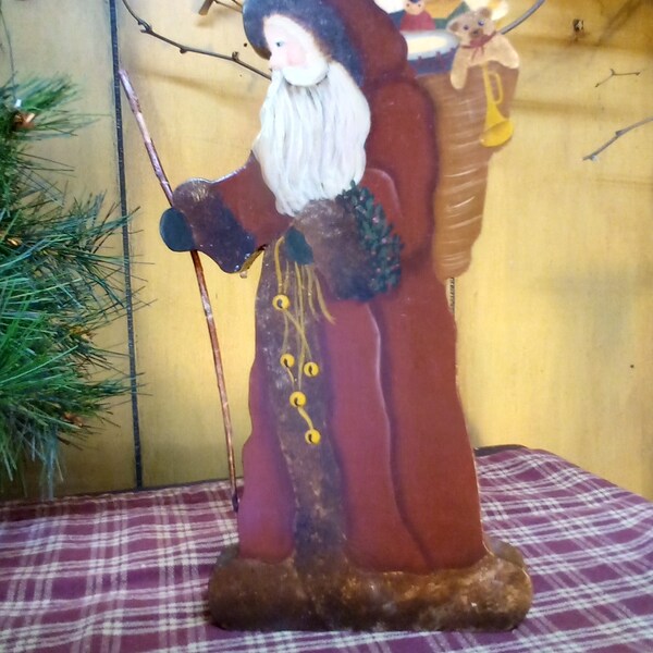 Hand Painted Santa - Etsy