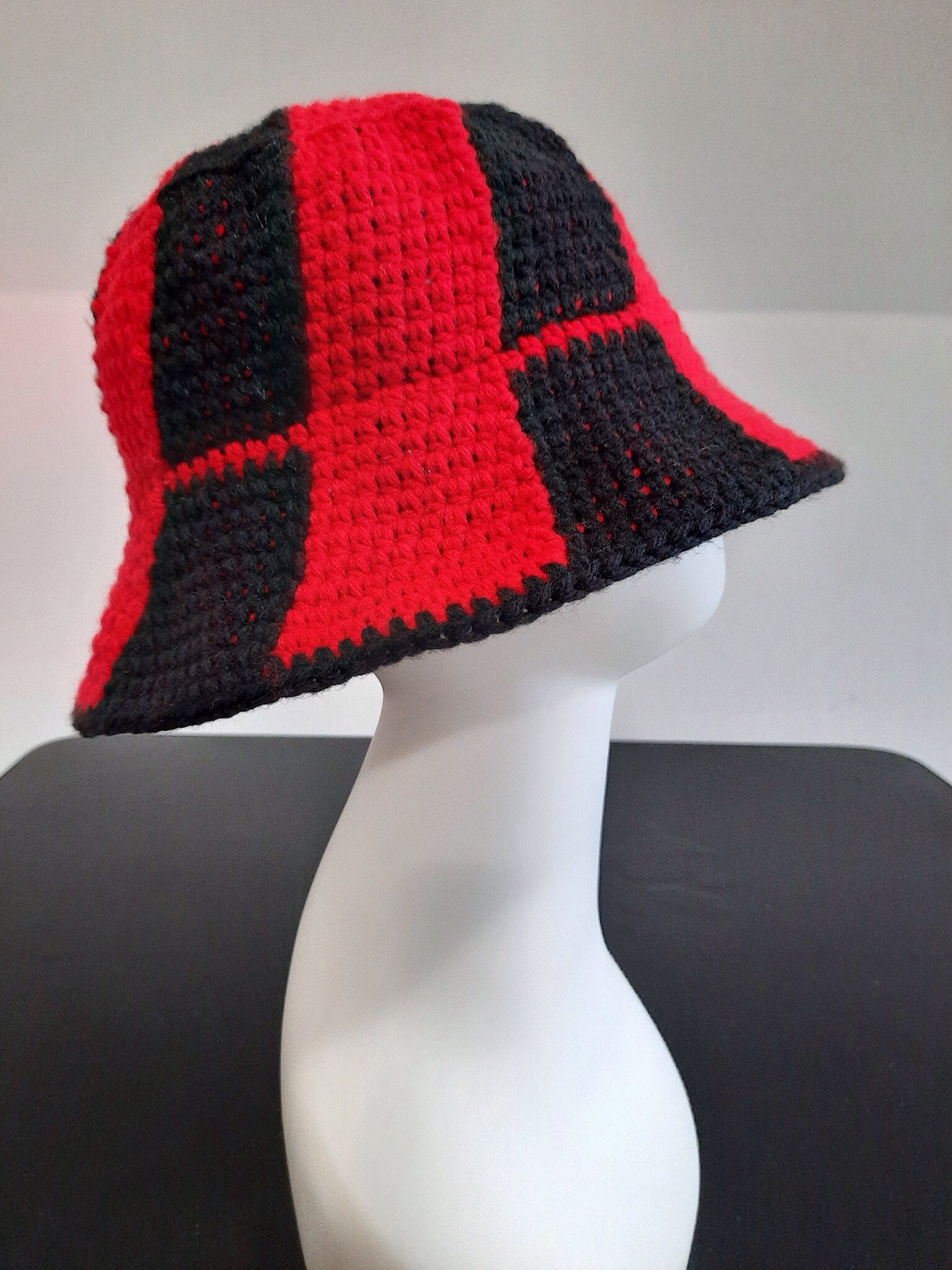 Made to Order Two-toned Bucket Hat, Handmade Crochet Bucket Hat ...