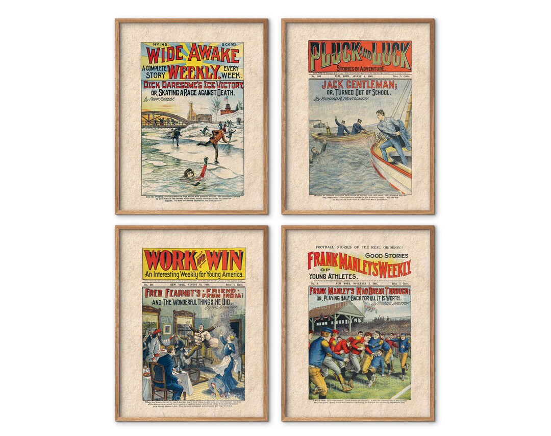 Pulp Fiction Comic Covers Secret Service Magazine Novel Vintage Prints ...