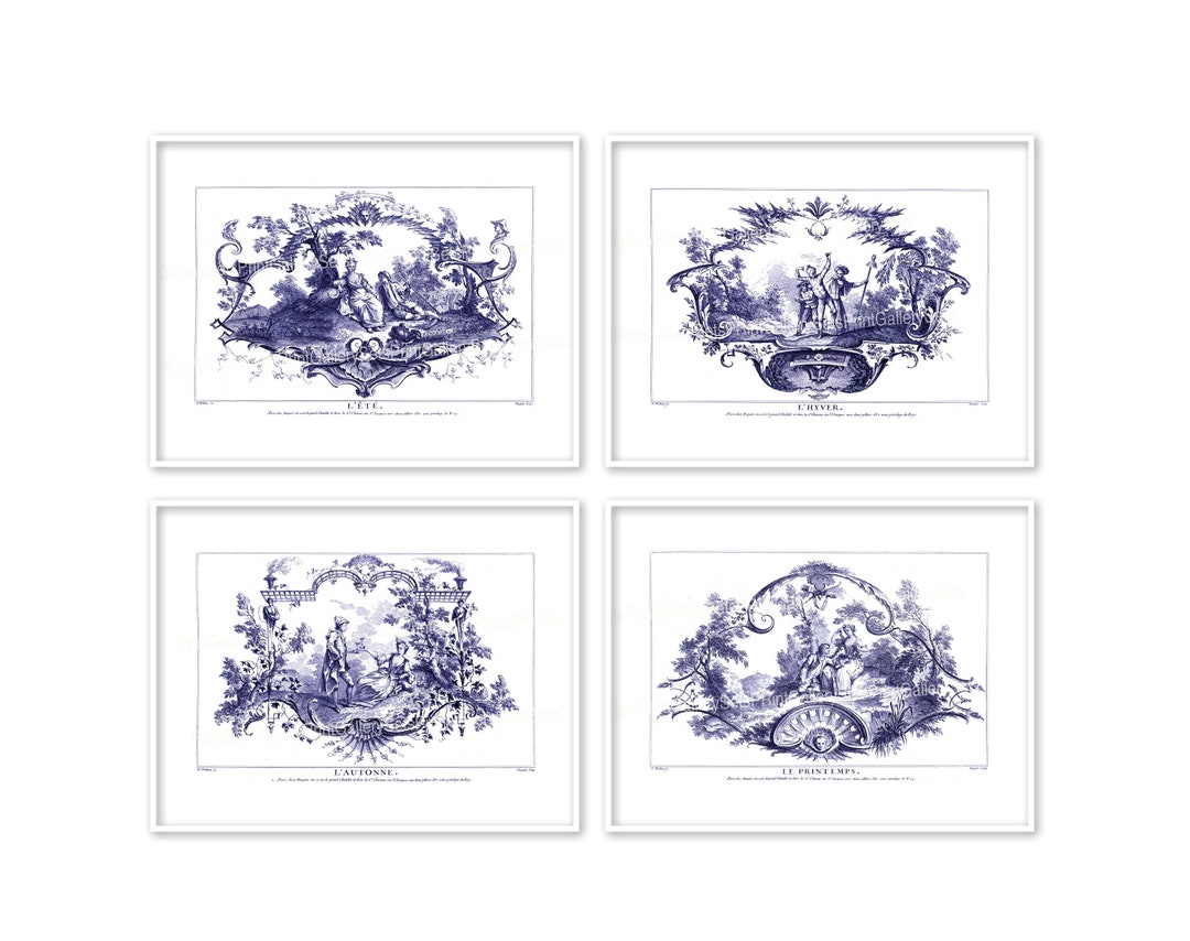 The Four Seasons Watteau Digital Print Download French Rococo ...
