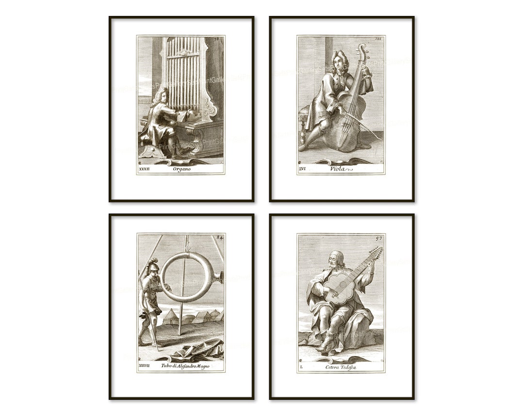 Renaissance Musical Instruments Musicians Printable Digital Download ...