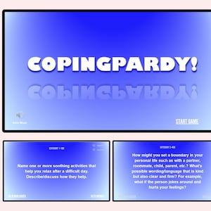 Coping Skills Jeopardy-inspired Quiz Show, Therapy Games for Teens and ...