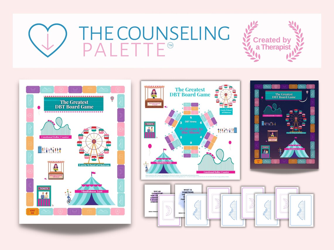 DBT Skills Bundle: Therapy Games, Worksheets, and Prompts (PDF) - Etsy