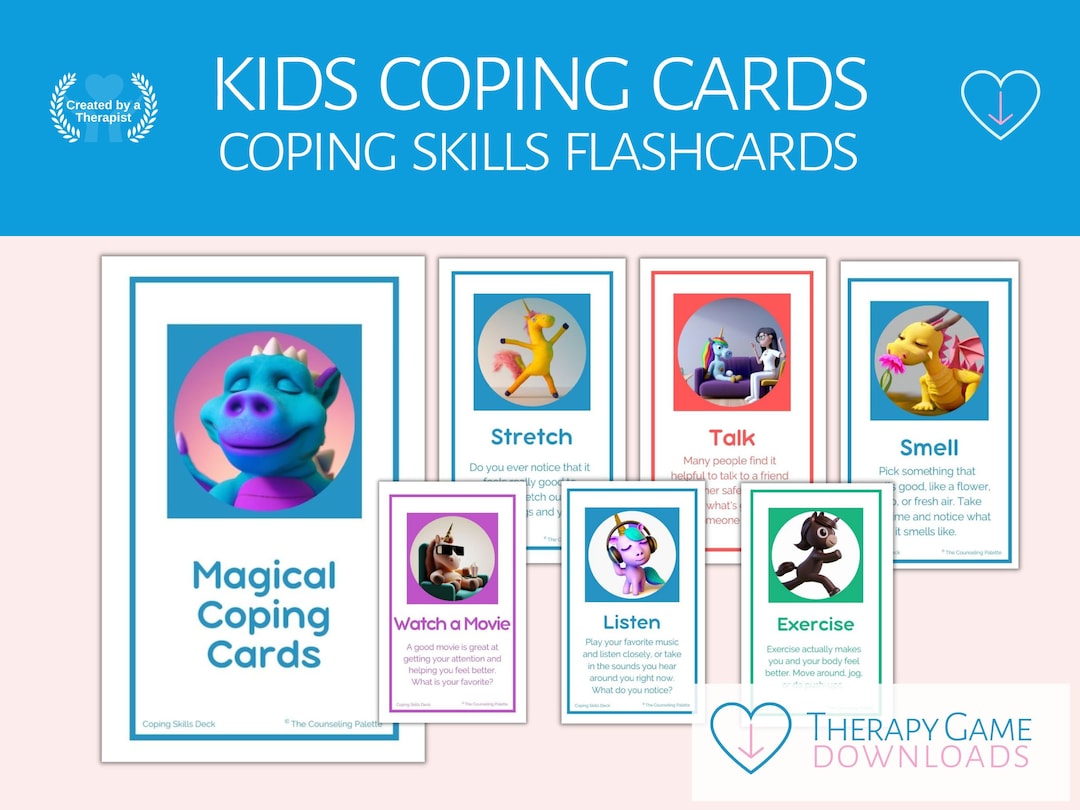 Coping Skills for Kids, Coping Skills Cards, Coping Toolkit, Emotional ...