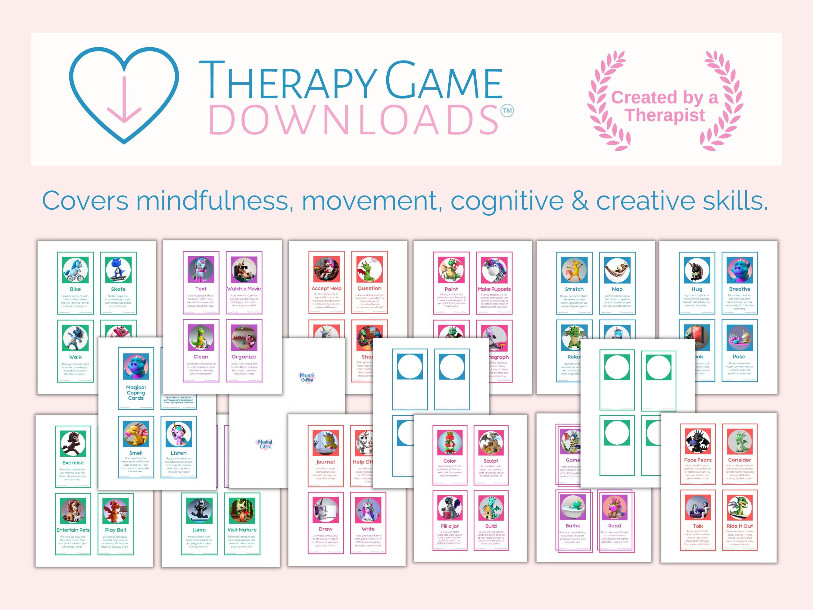 Coping Skills for Kids, Coping Skills Cards, Coping Toolkit, Emotional ...