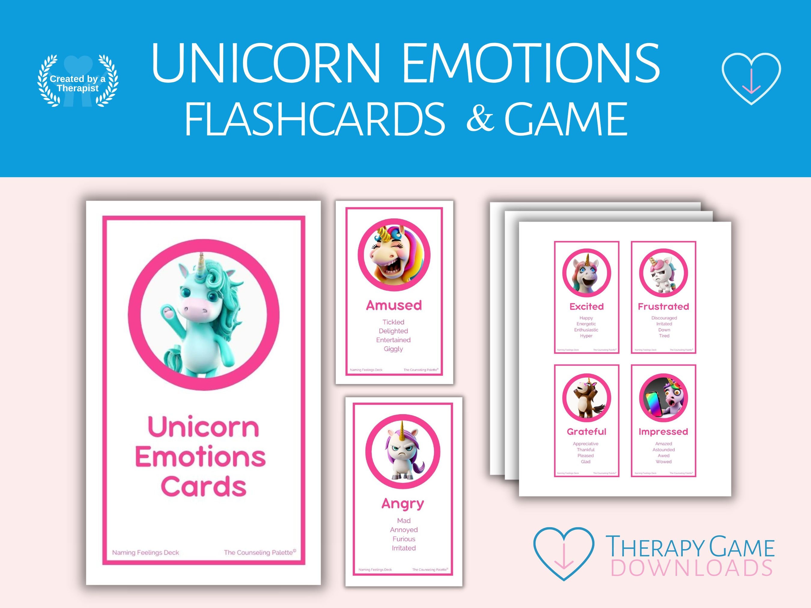 Kids Emotions Flashcards, Printable, Feelings Flashcards, Feelings ...