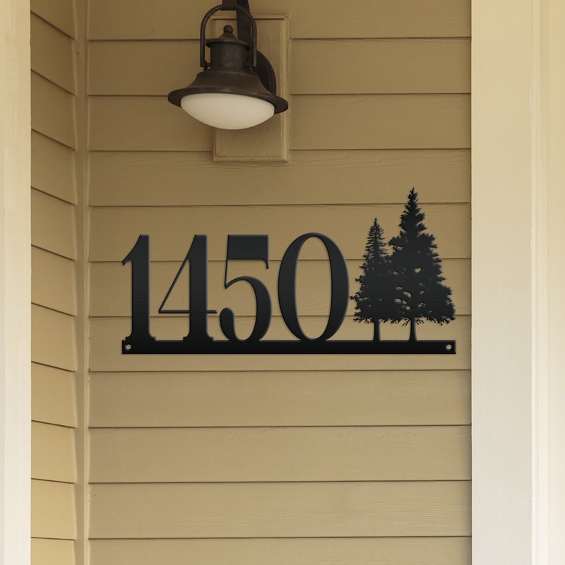 Rustic House Numbers - Etsy