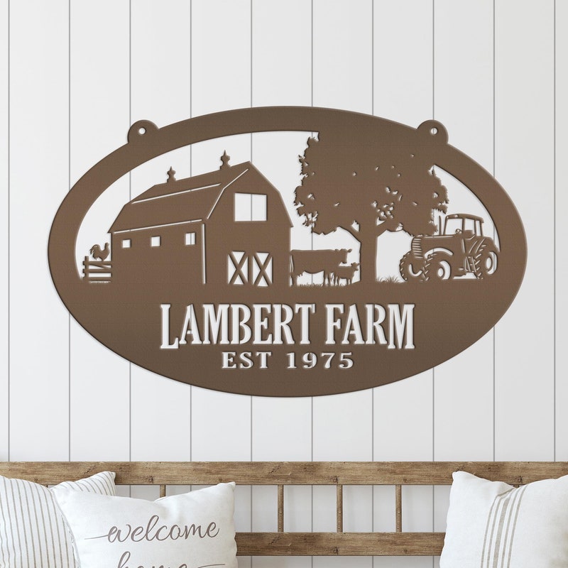 Custom Farm Sign - Etsy