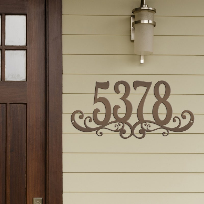 Metal House Numbers - Etsy