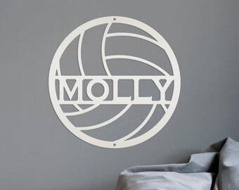 Personalized Volleyball Room Sign No Visitors, Studying, Thinking About ...