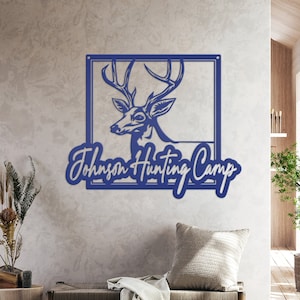 Personalized Deer Hunting Camp Metal Sign - Your Own Wording - Etsy