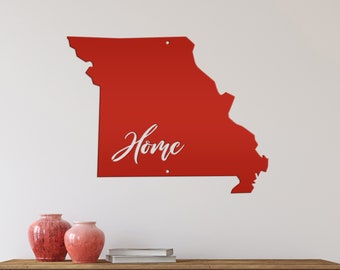 Personalized Burlap Look Iowa Home is Wherever I'm With You Metal Room ...